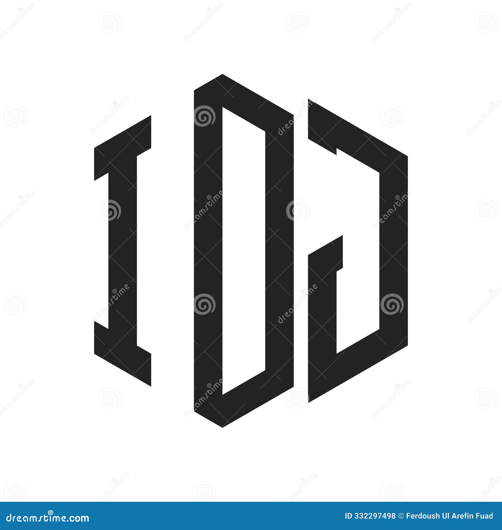 IDJ Logo Design. Initial Letter IDJ Monogram Logo Using Hexagon Shape ...