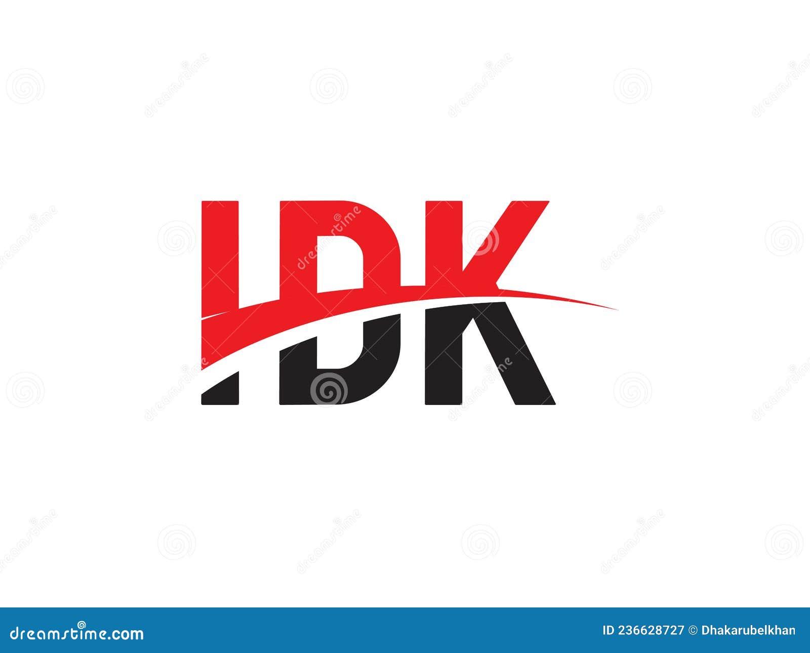 IDK Letter Initial Logo Design Vector Illustration Stock Vector ...