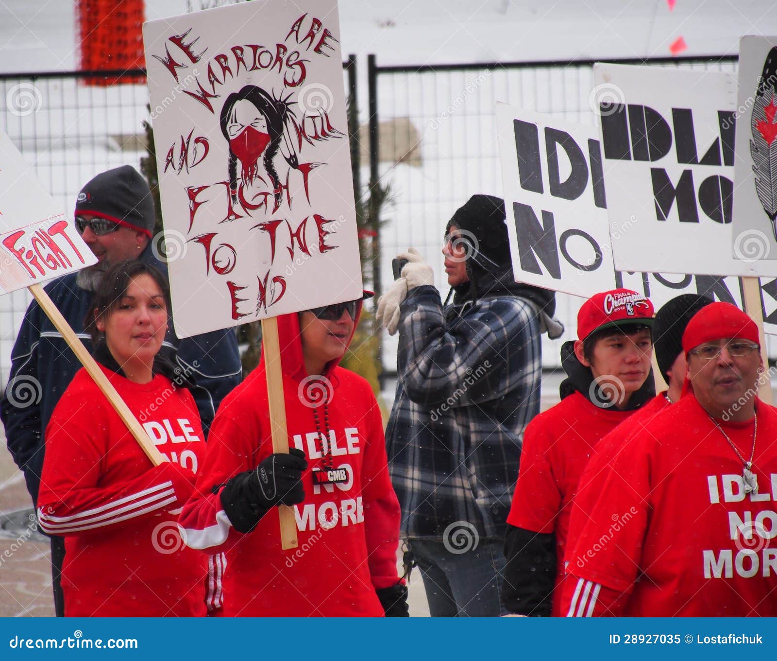 Idle No More Protesters editorial image. Image of white - 28927035