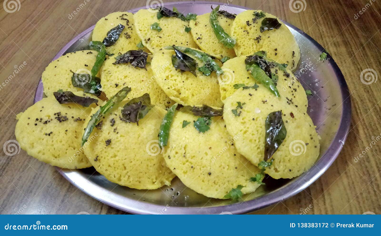 Idli Dhokla stock photo. Image of idli, dhokla, dish - 138383172