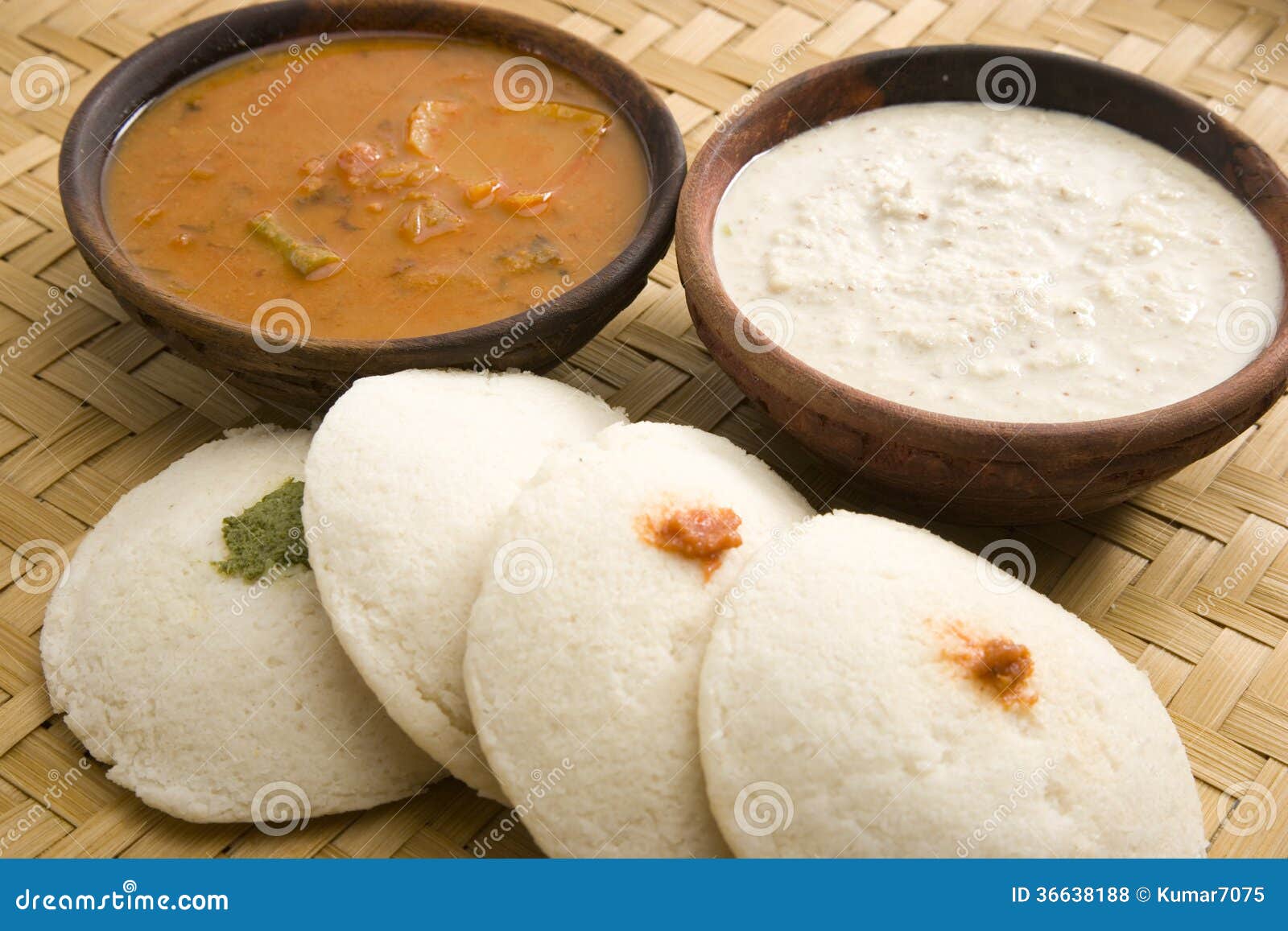Idli with sambar stock photo. Image of dosa, chutney - 36638188