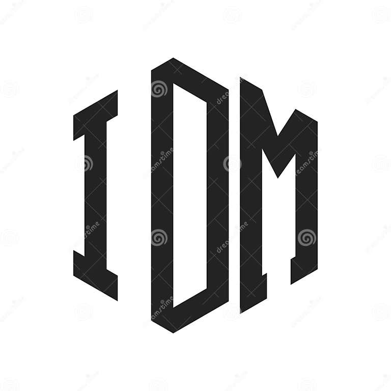 IDM Logo Design. Initial Letter IDM Monogram Logo Using Hexagon Shape ...