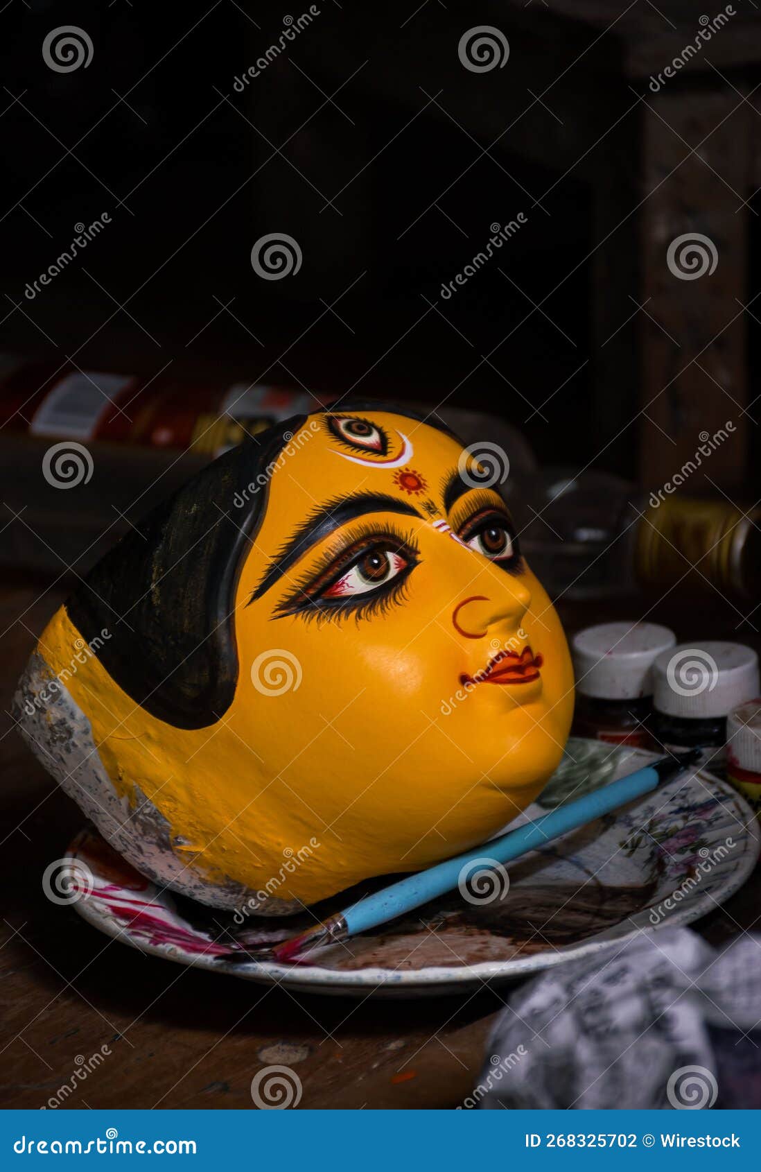 Durga Face Painting