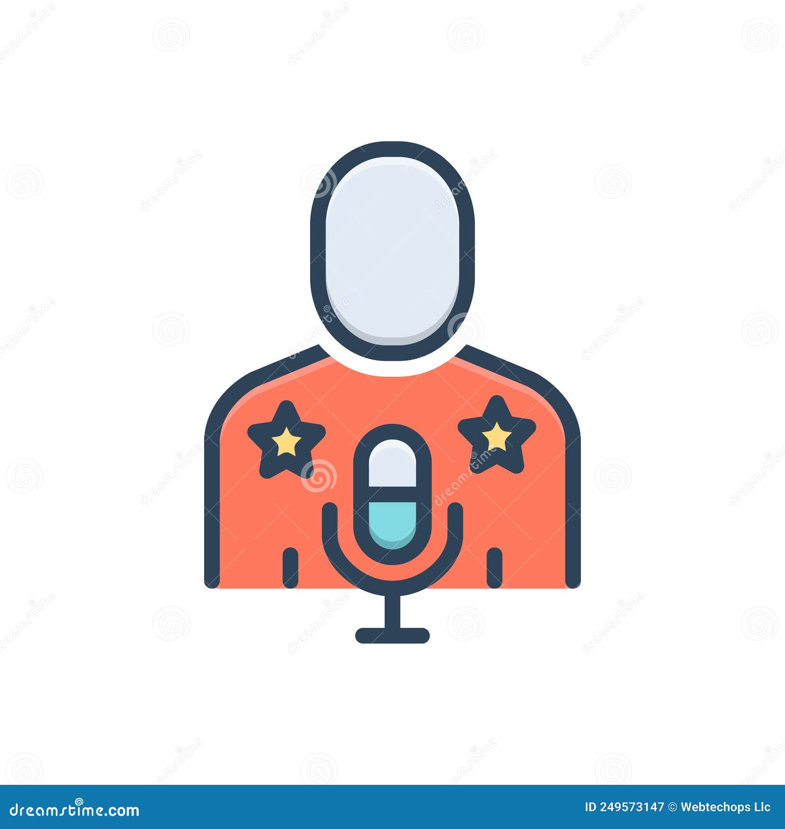 Color Illustration Icon for Idol, Actress and Celebrity Stock Vector ...