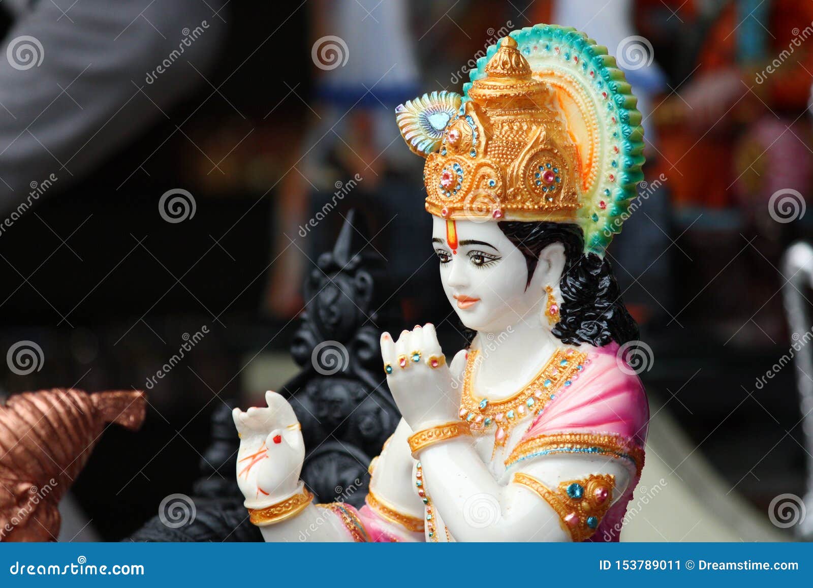 Idol Of Lord Jagannath, Holy Hindu God Stock Photography ...