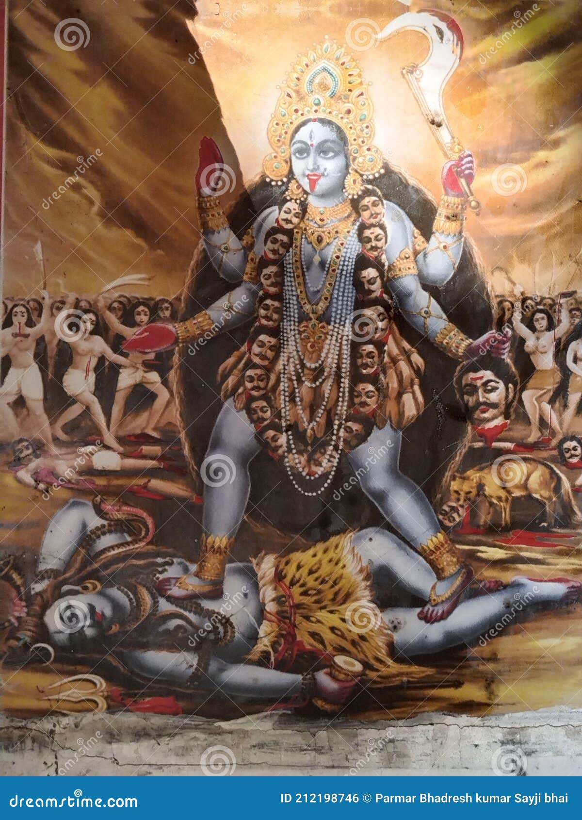 Hindu Deities Background. Stock Image | CartoonDealer.com #92609587