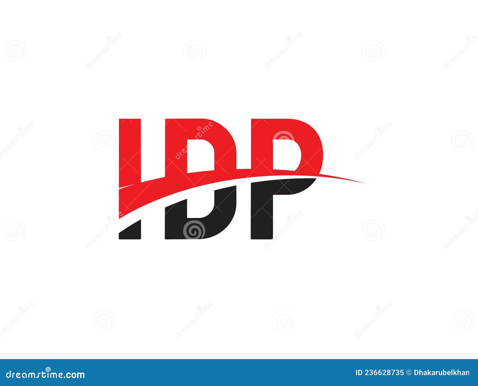 IDP Letter Initial Logo Design Vector Illustration Stock Vector ...