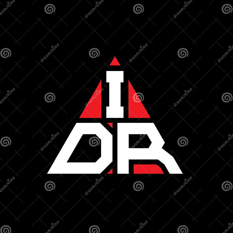 IDR Triangle Letter Logo Design with Triangle Shape. IDR Triangle Logo ...