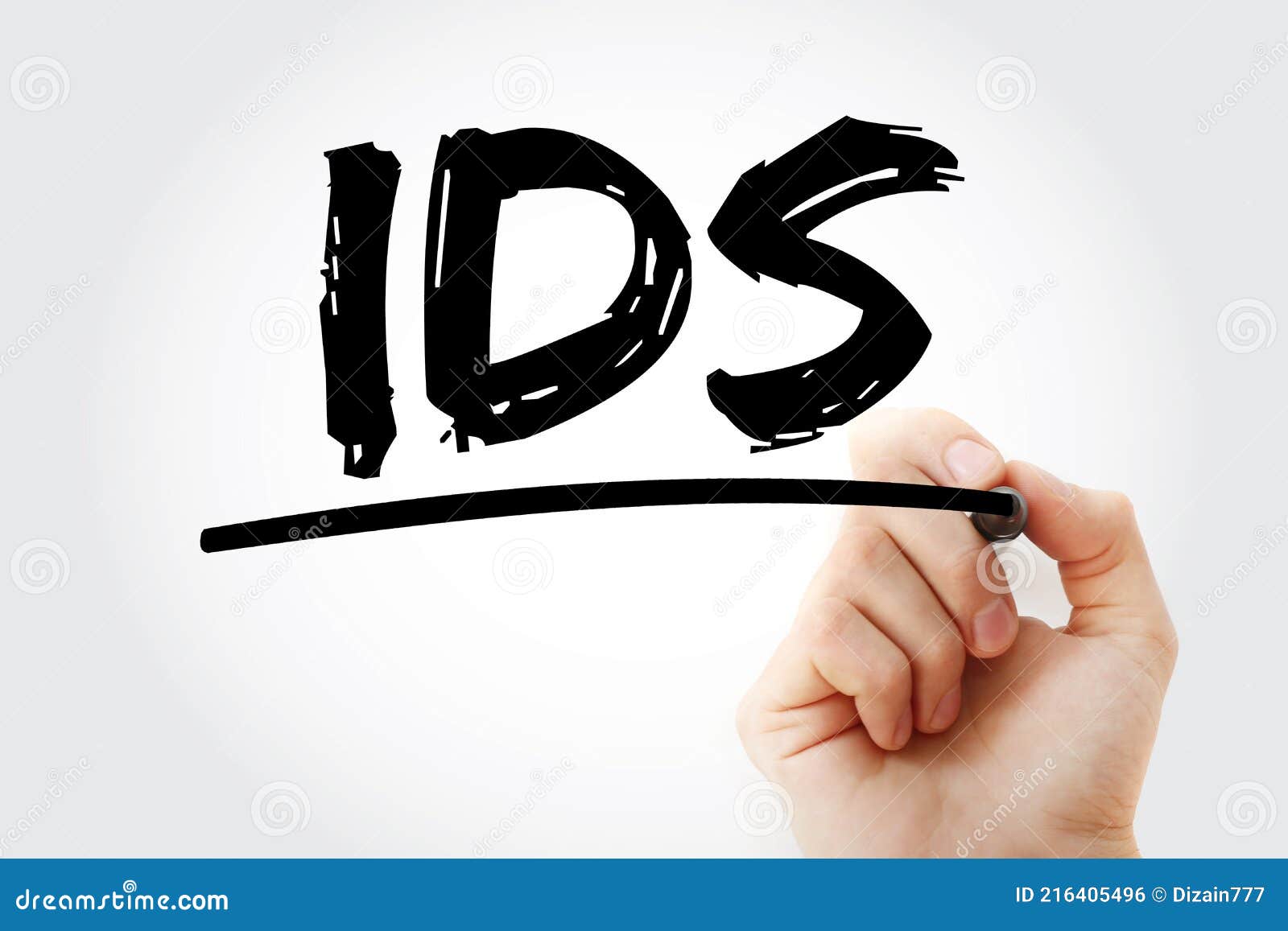 IDS - Intrusion Detection System Acronym with Marker, Technology ...