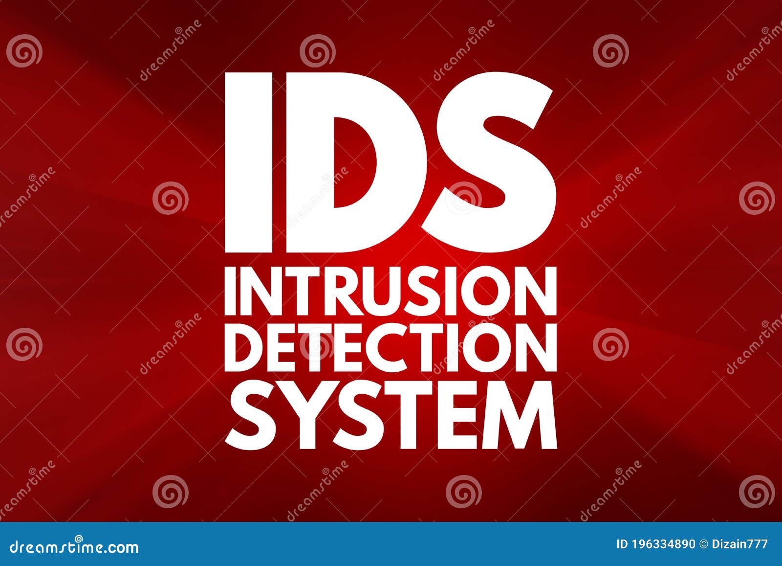 IDS - Intrusion Detection System Acronym, Technology Concept Background ...