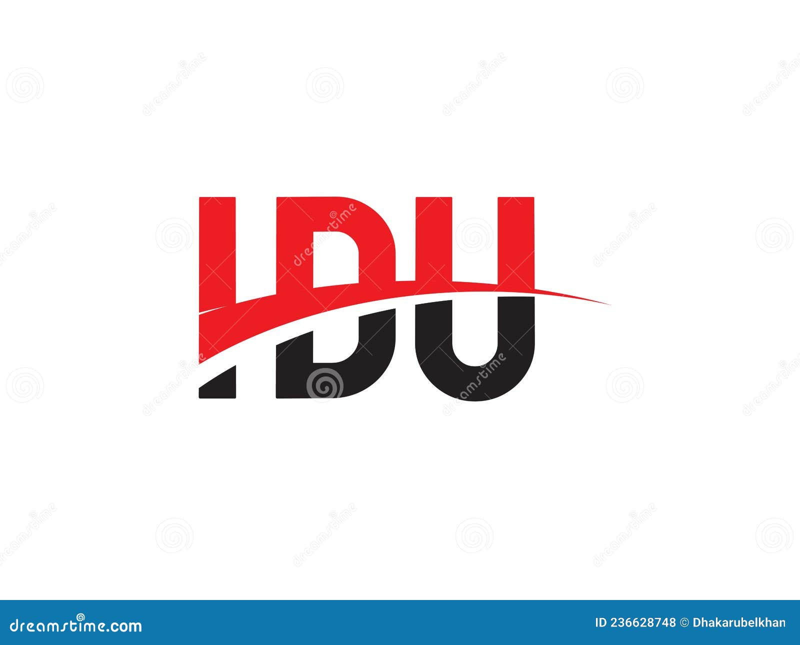 IDU Letter Initial Logo Design Vector Illustration Stock Vector ...
