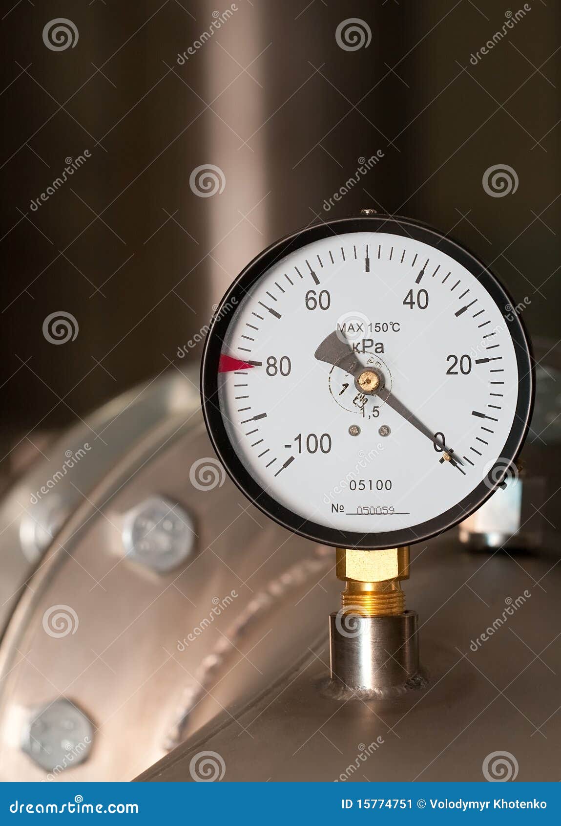 Idustrial manometer stock image. Image of round, warm - 15774751