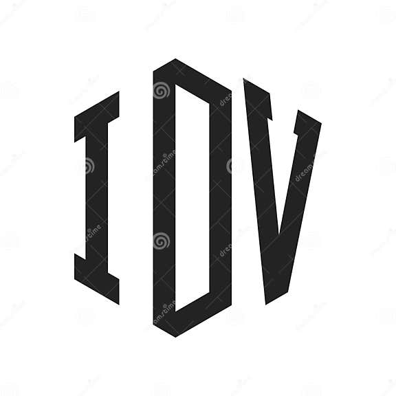 IDV Logo Design. Initial Letter IDV Monogram Logo Using Hexagon Shape ...