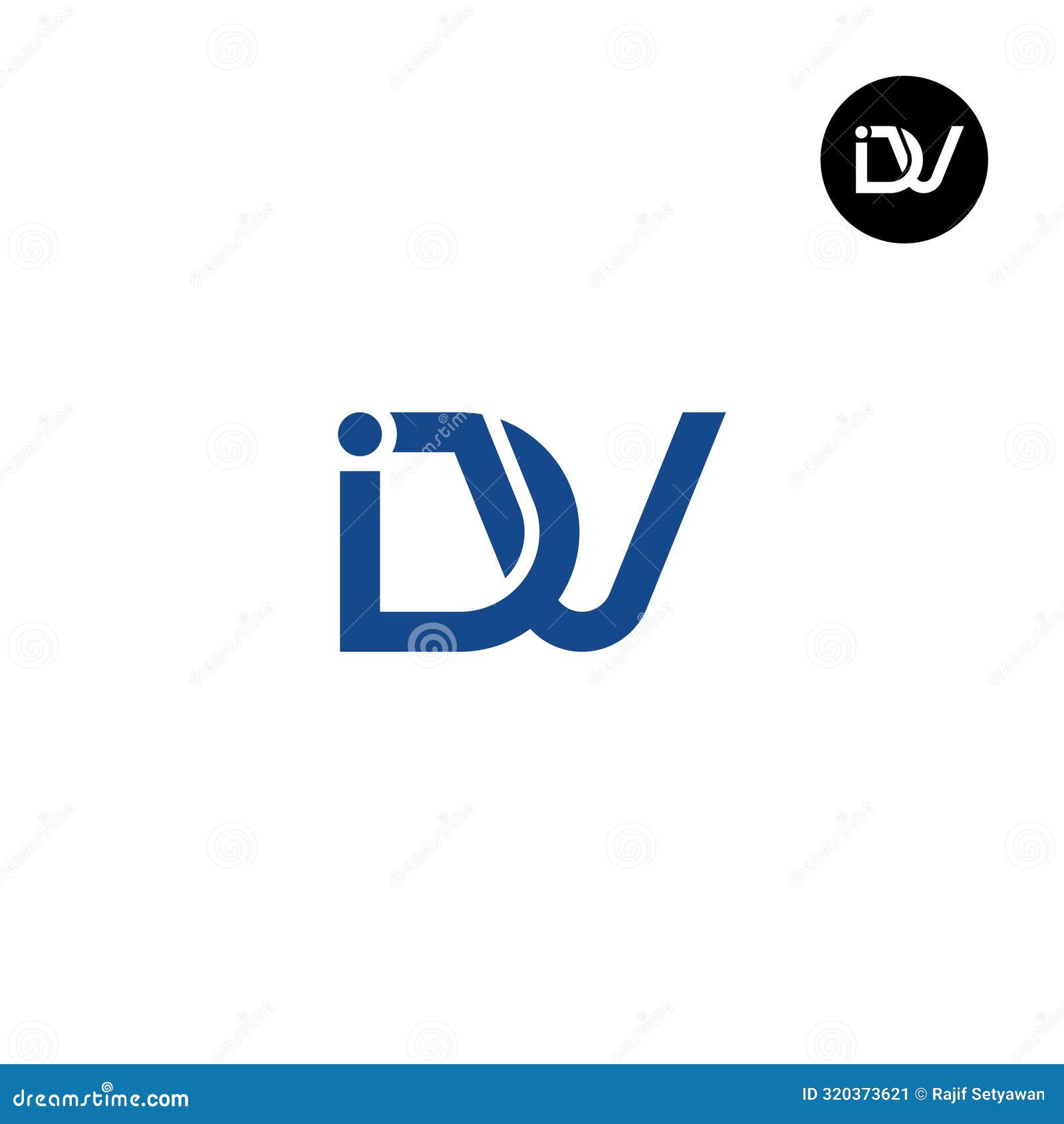 IDV Logo Letter Monogram Design Stock Vector - Illustration of ...