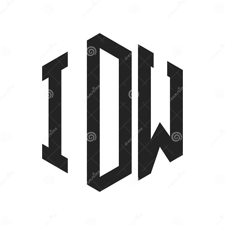 IDW Logo Design. Initial Letter IDW Monogram Logo Using Hexagon Shape ...