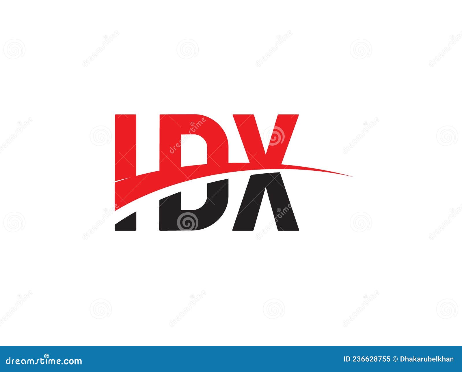 IDX Letter Initial Logo Design Vector Illustration Stock Vector ...