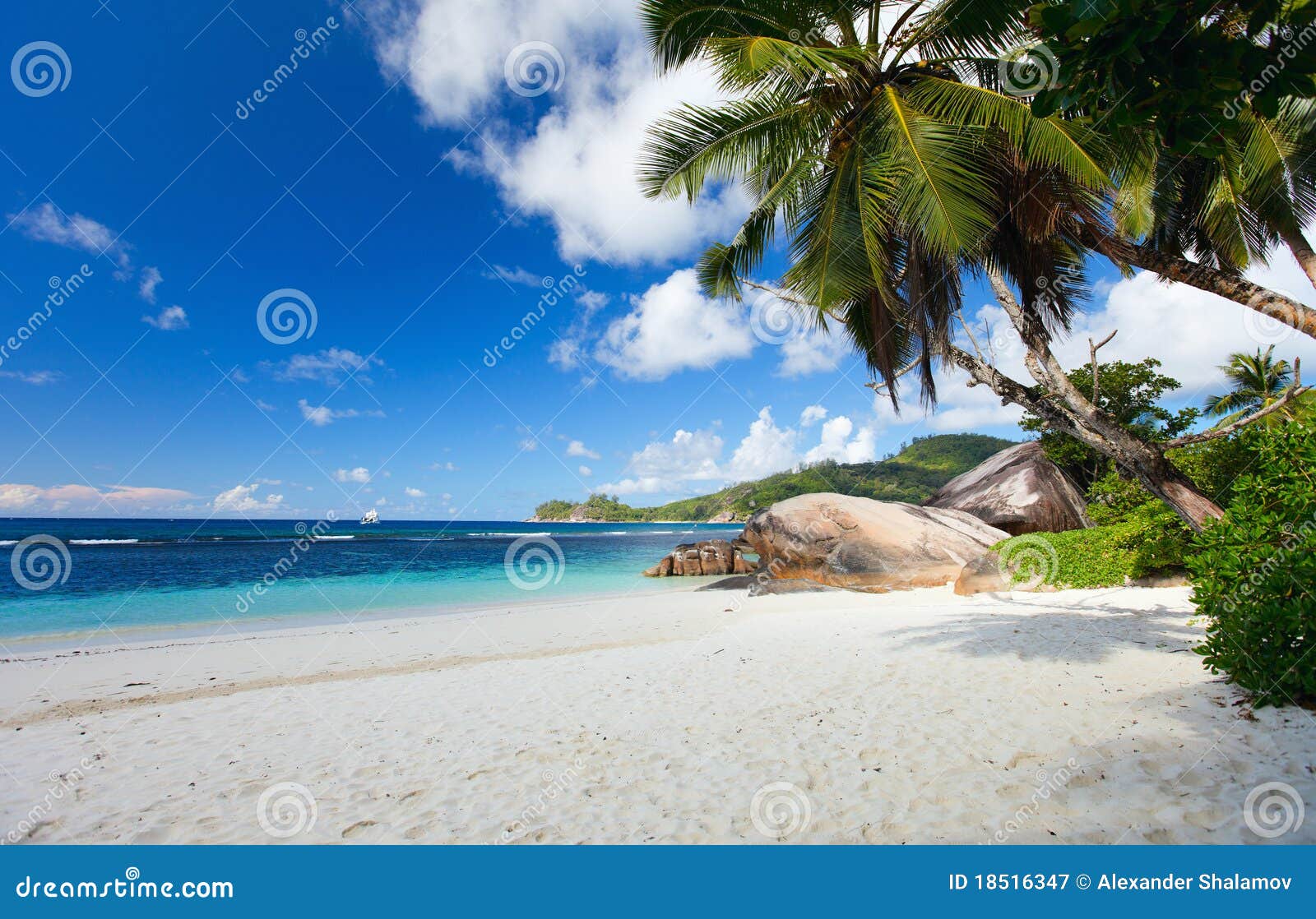 Idyllic Beach in Seychelles Stock Image - Image of ocean, coast: 18516347