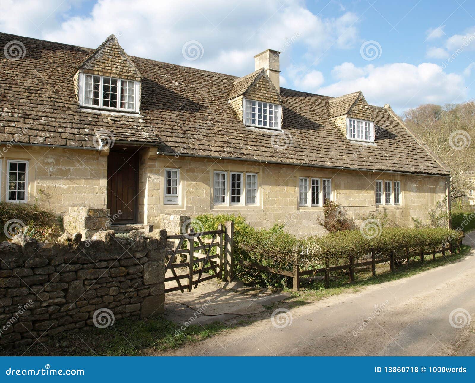 Idyllic Cottage stock photo. Image of building, cottages - 13860718