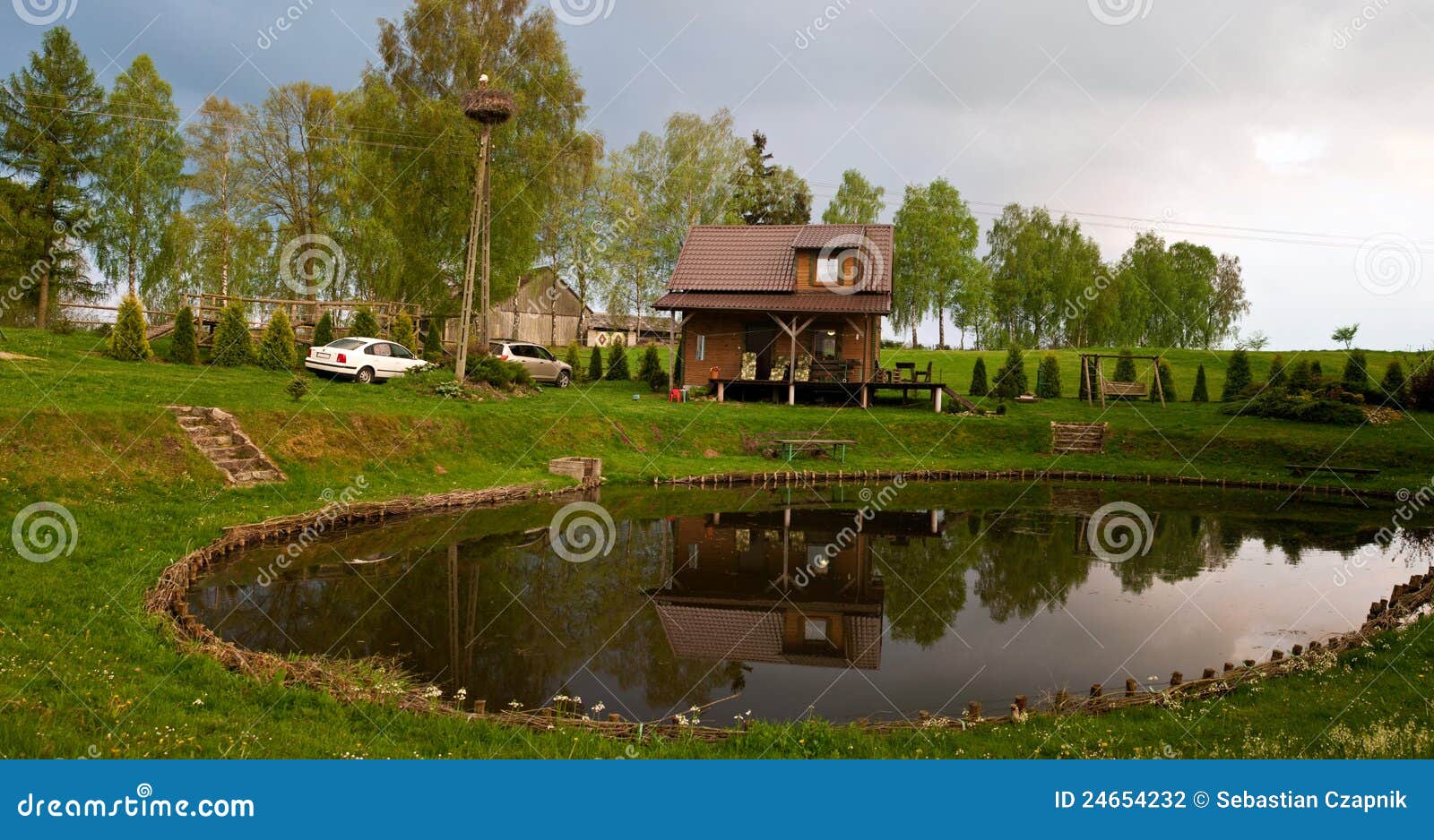 Idyllic Countryside Getaway Stock Photo - Image of daytime, peace: 24654232