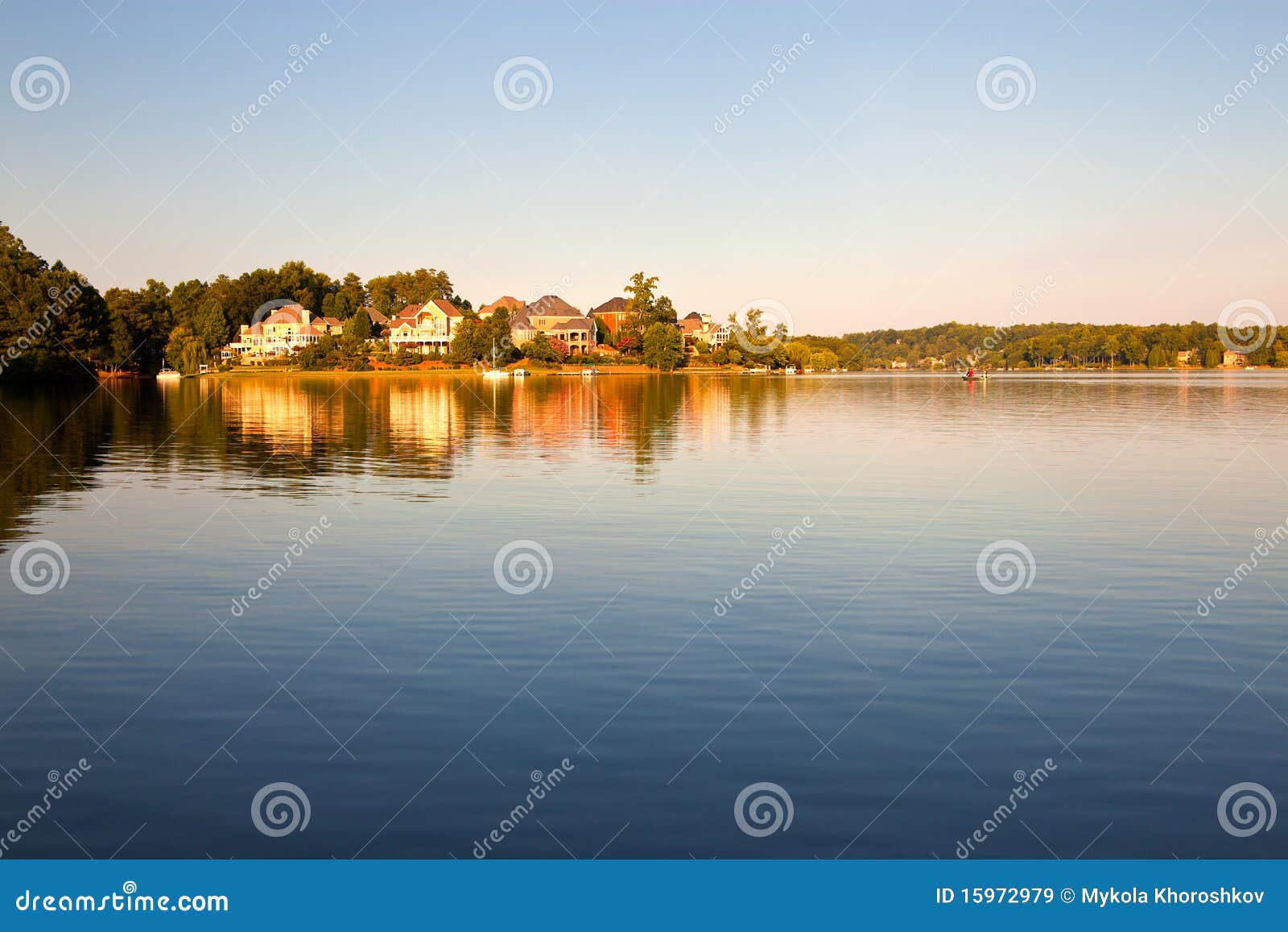 Idyllic countryside view stock image. Image of forest - 15972979