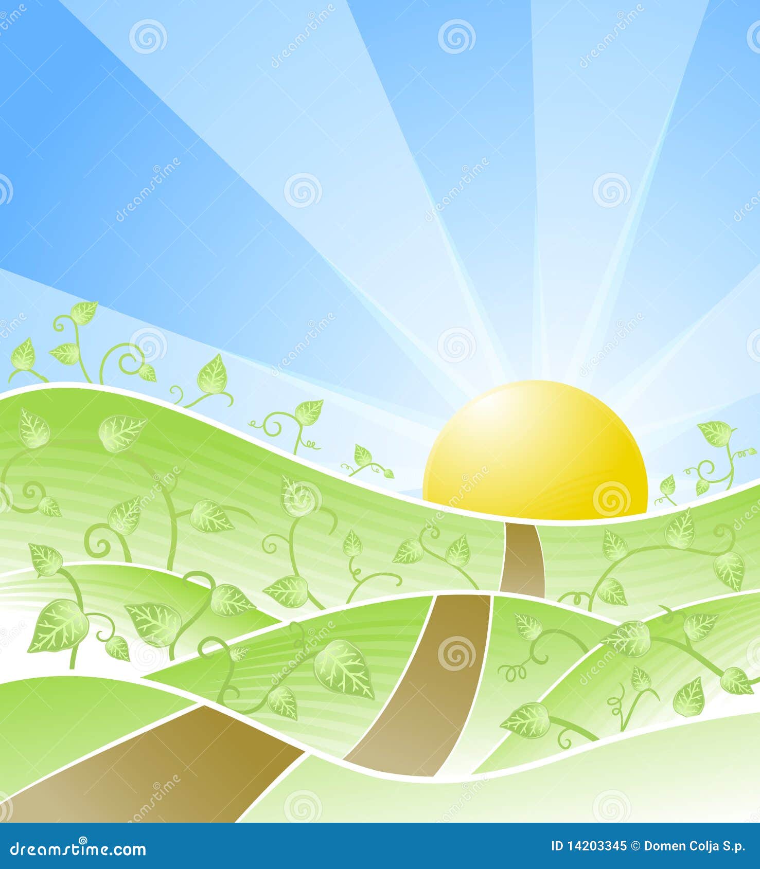 Sunny Scenery: Photorealistic Sunset River By Rocks With Lens Flares ...