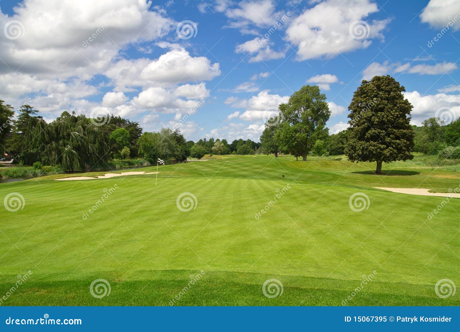 Idyllic golf course stock image. Image of equipment, shot - 15067395