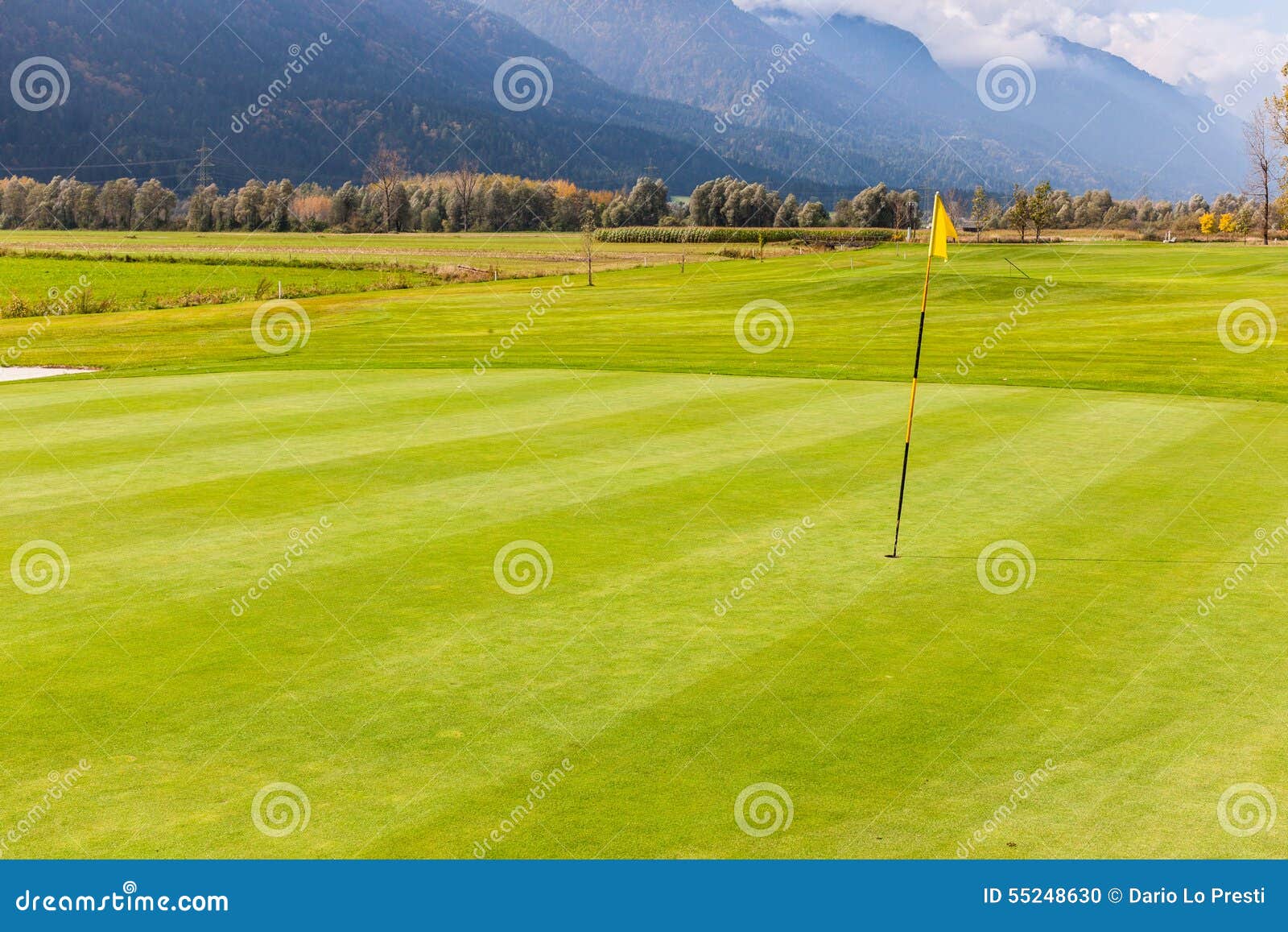 Idyllic golf course view stock photo. Image of nature - 55248630