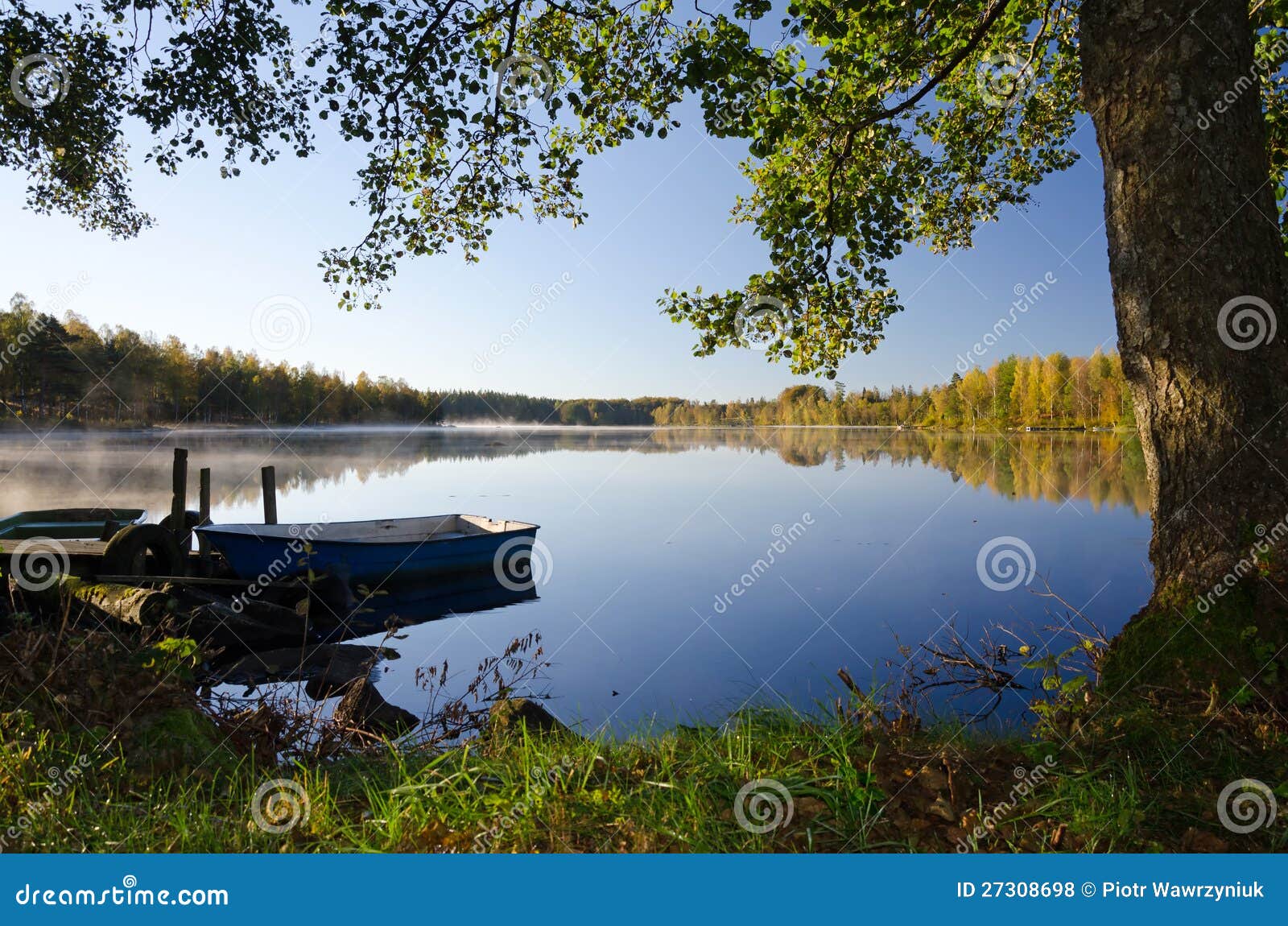Idyllic lake frame stock photo. Image of peaceful, countryside - 27308698
