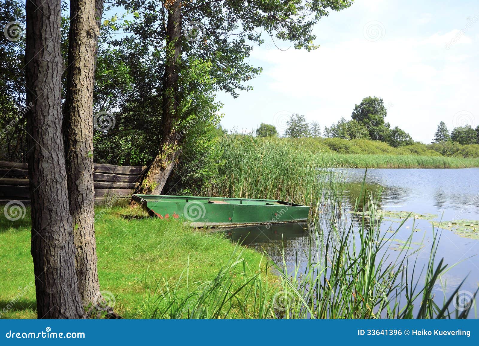 Idyllic Location beside a Lake Stock Photo - Image of shoreline, lake ...