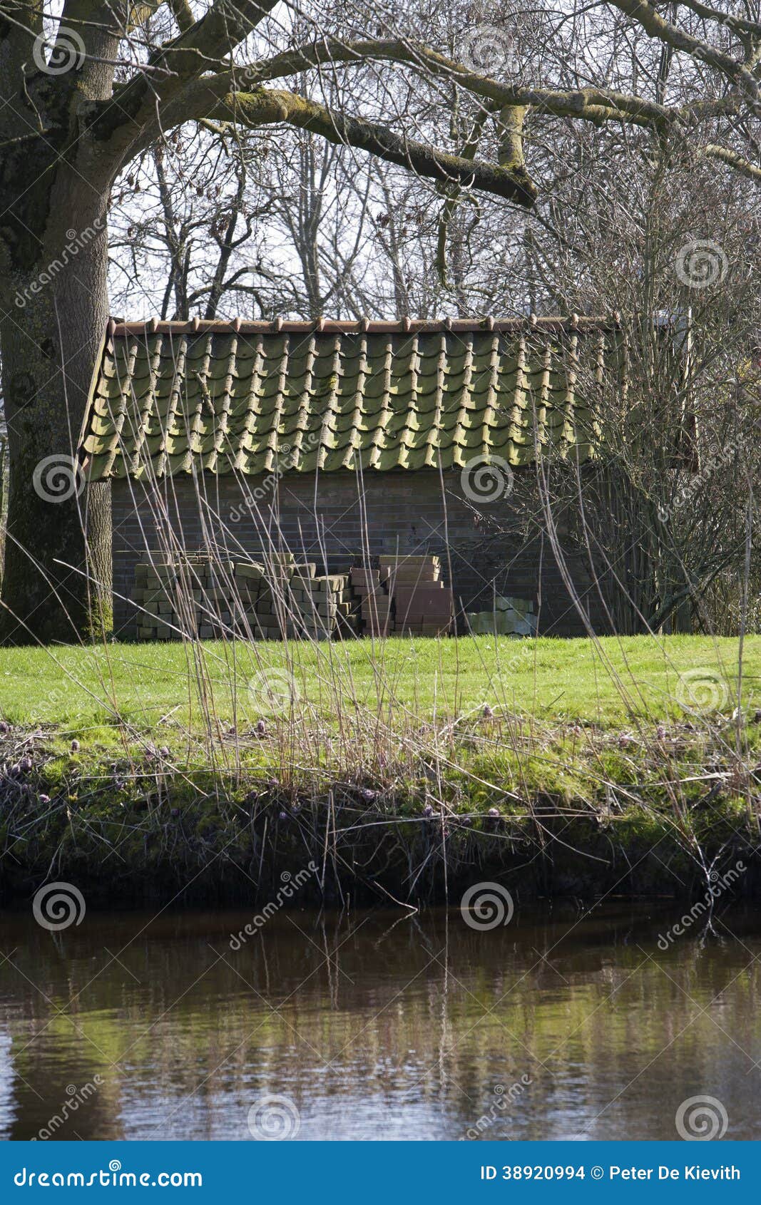 Idyllic outhouse stock photo. Image of lake, front, green - 38920994