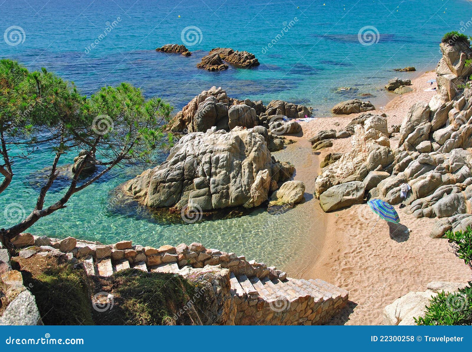 Idyllic Place on the Costa Brava Stock Photo - Image of center, coast ...