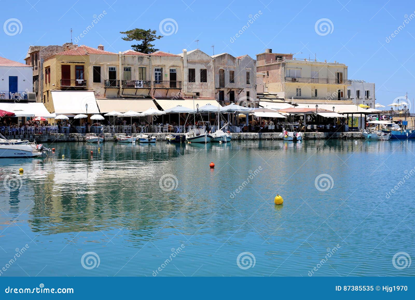 Idyllic Rethymno on Crete Island, Greece Editorial Image - Image of ...