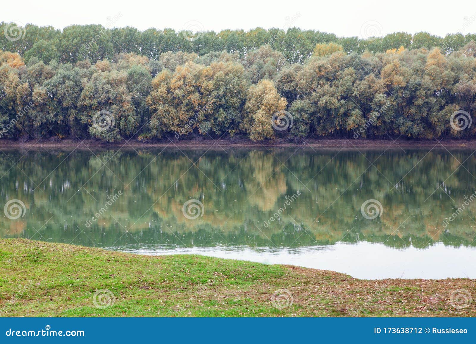 Idyllic river stock photo. Image of river, trees, natural - 173638712