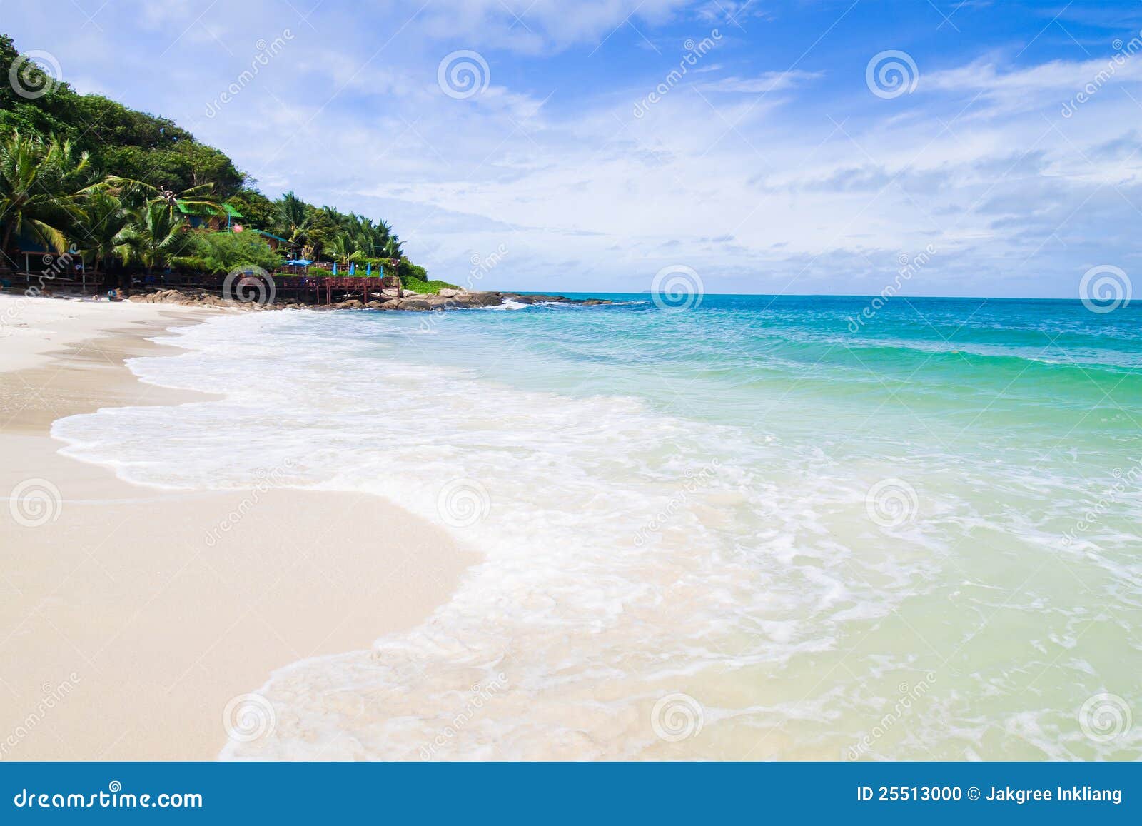 Idyllic Scene Beach stock photo. Image of sand, stone - 25513000