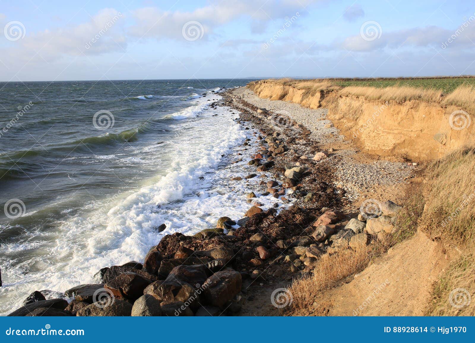 Idyllic Seaside on Funen Island, Denmark Stock Photo - Image of idyllic ...
