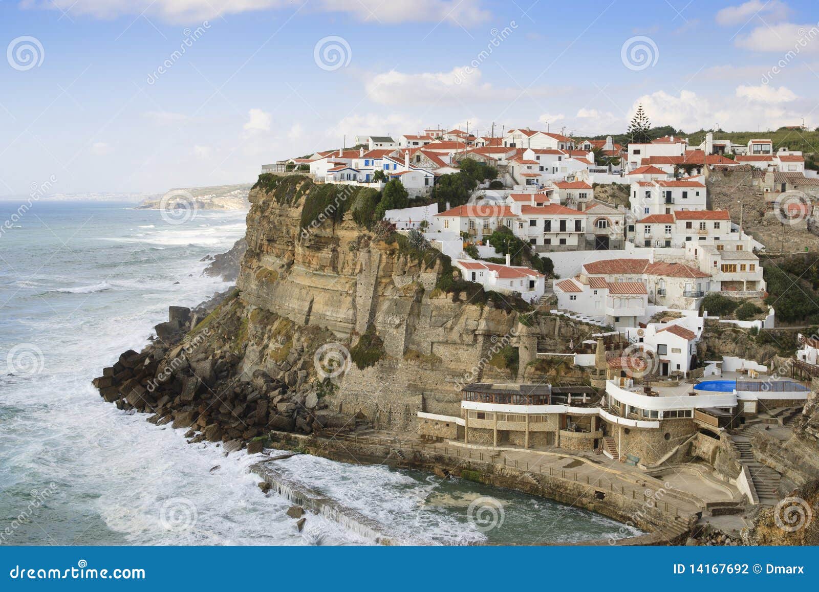 Idyllic Seaside Village stock photo. Image of architecture - 14167692