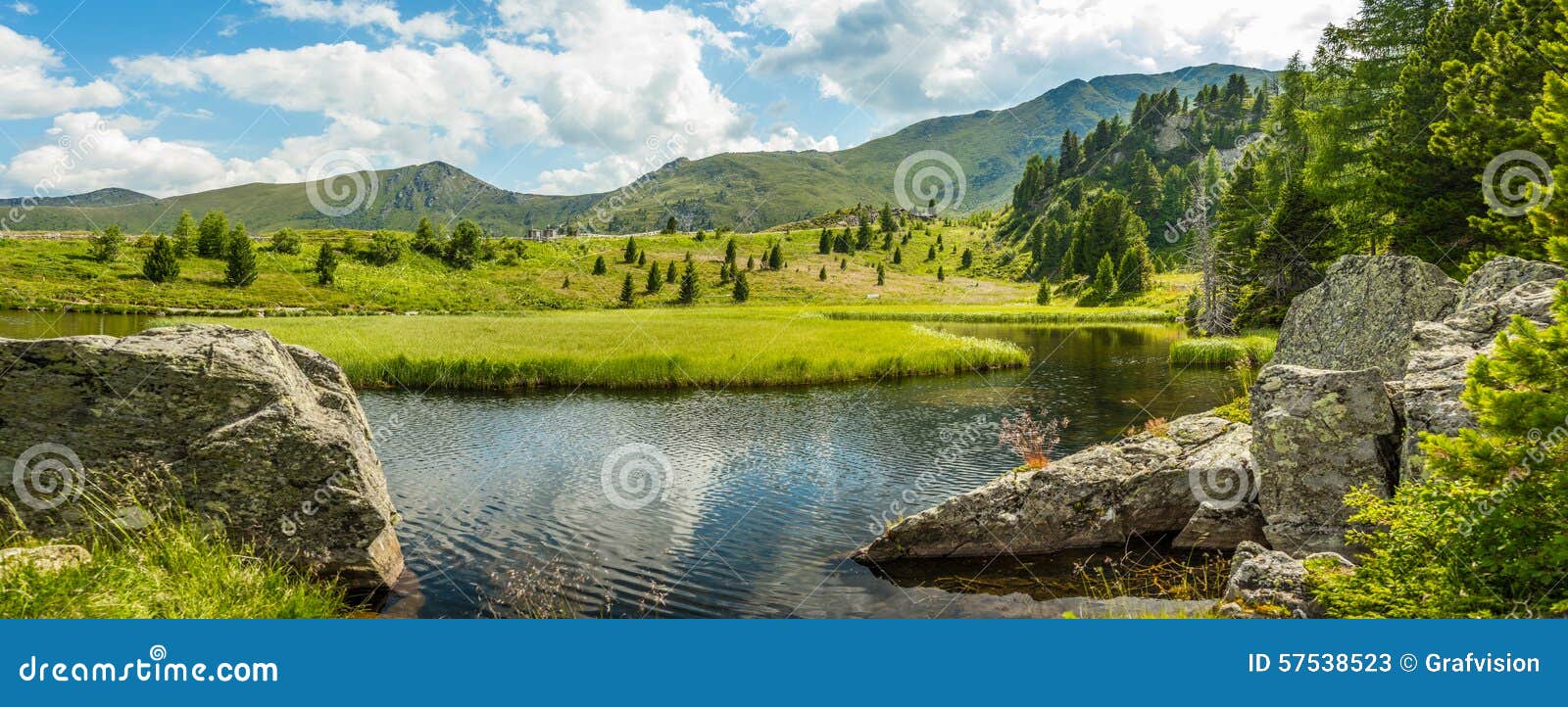 Idyllic summer landscape stock image. Image of environment - 57538523
