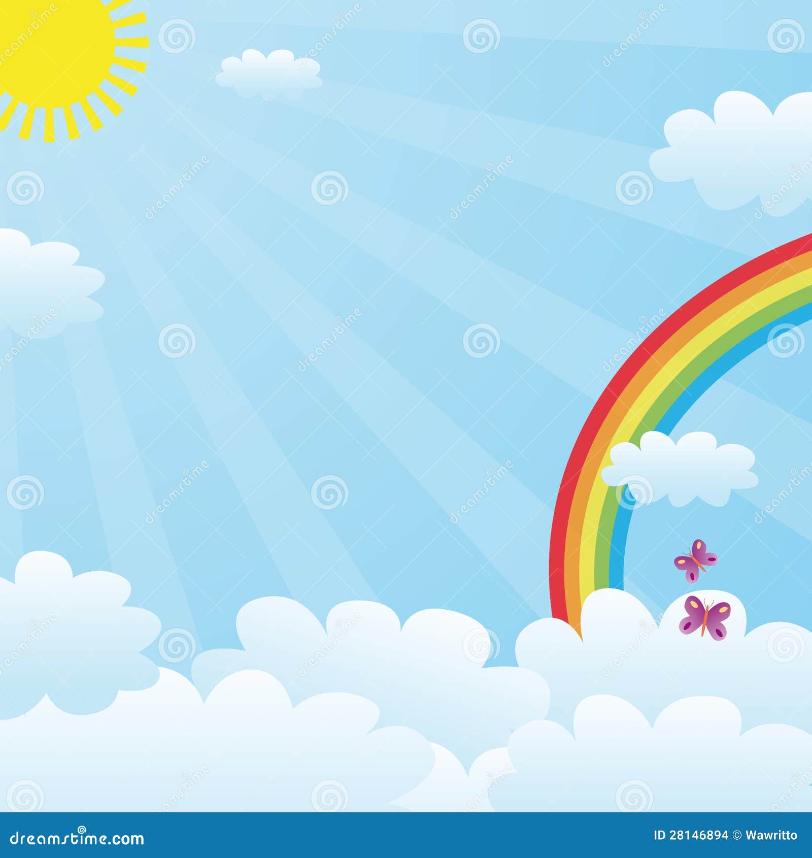 Idyllic Sunny Nature Background Stock Vector - Illustration of shape ...