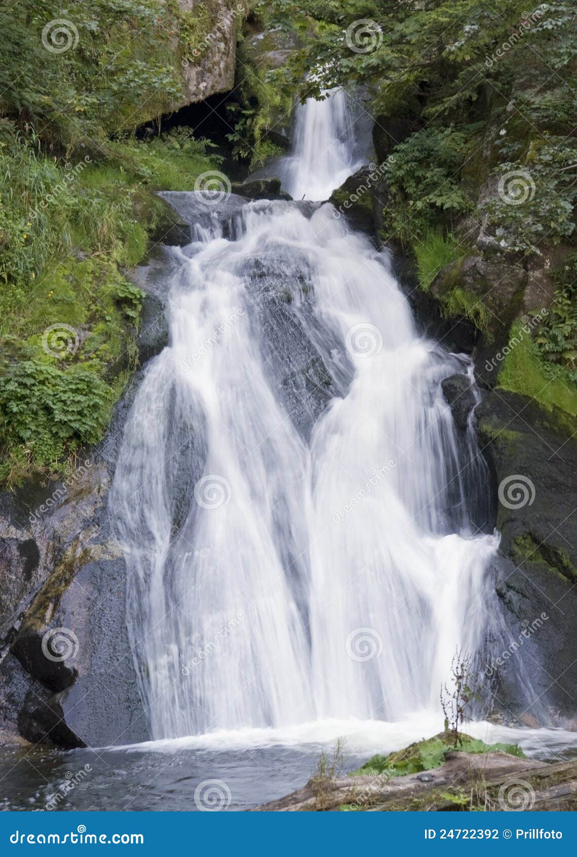 Idyllic Triberg Waterfalls stock photo. Image of granite - 24722392