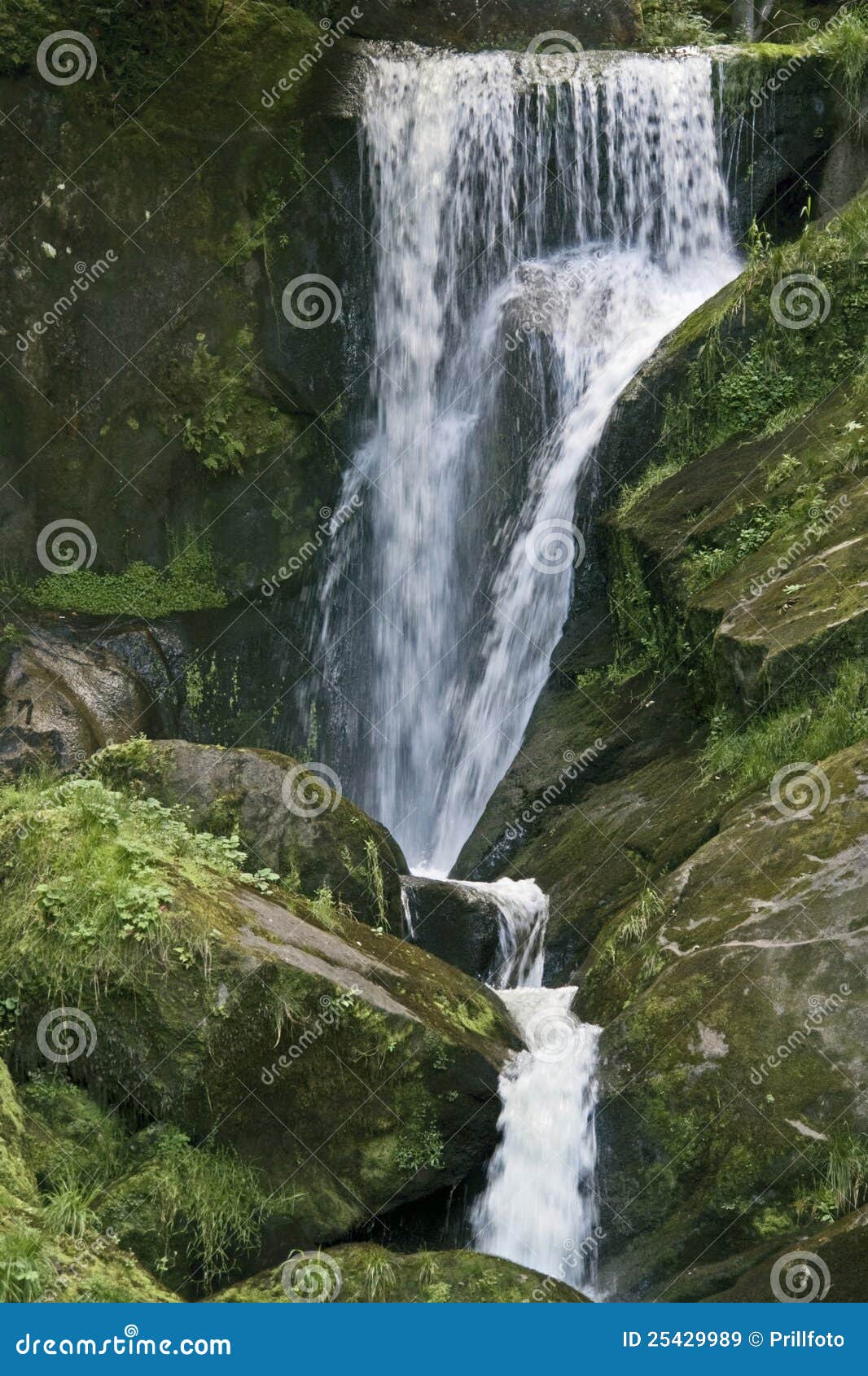 Idyllic Triberg Waterfalls stock image. Image of granite - 25429989