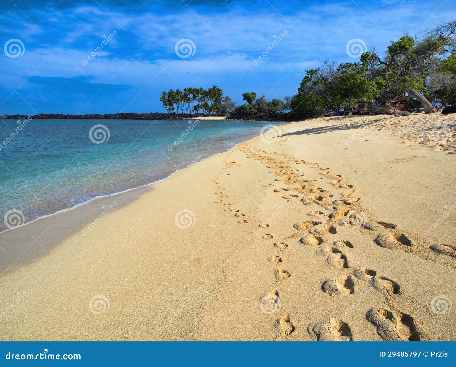 Idyllic tropical beach stock image. Image of nature, seascape - 29485797