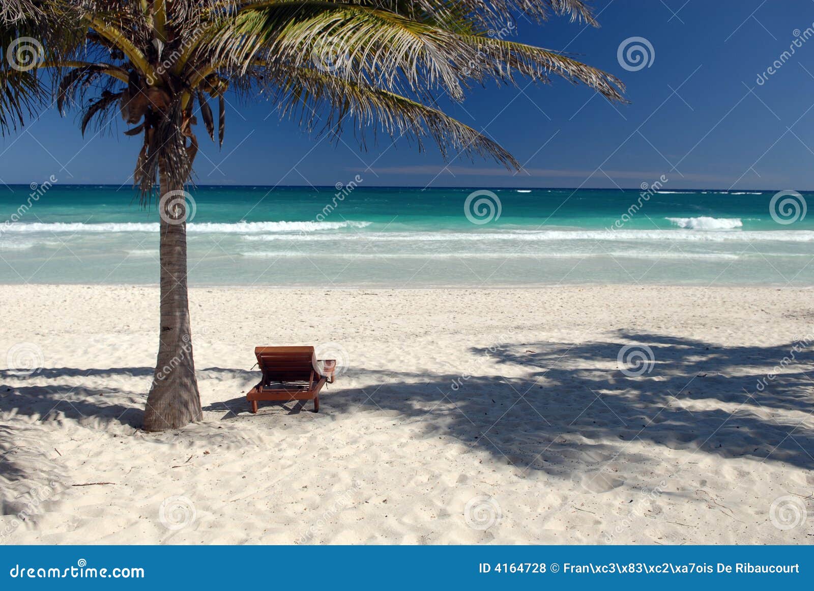 Idyllic tropical beach stock photo. Image of landscape - 4164728