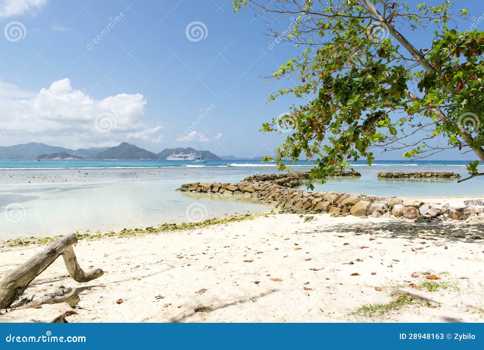 Idyllic tropical scenery stock image. Image of relaxation - 28948163