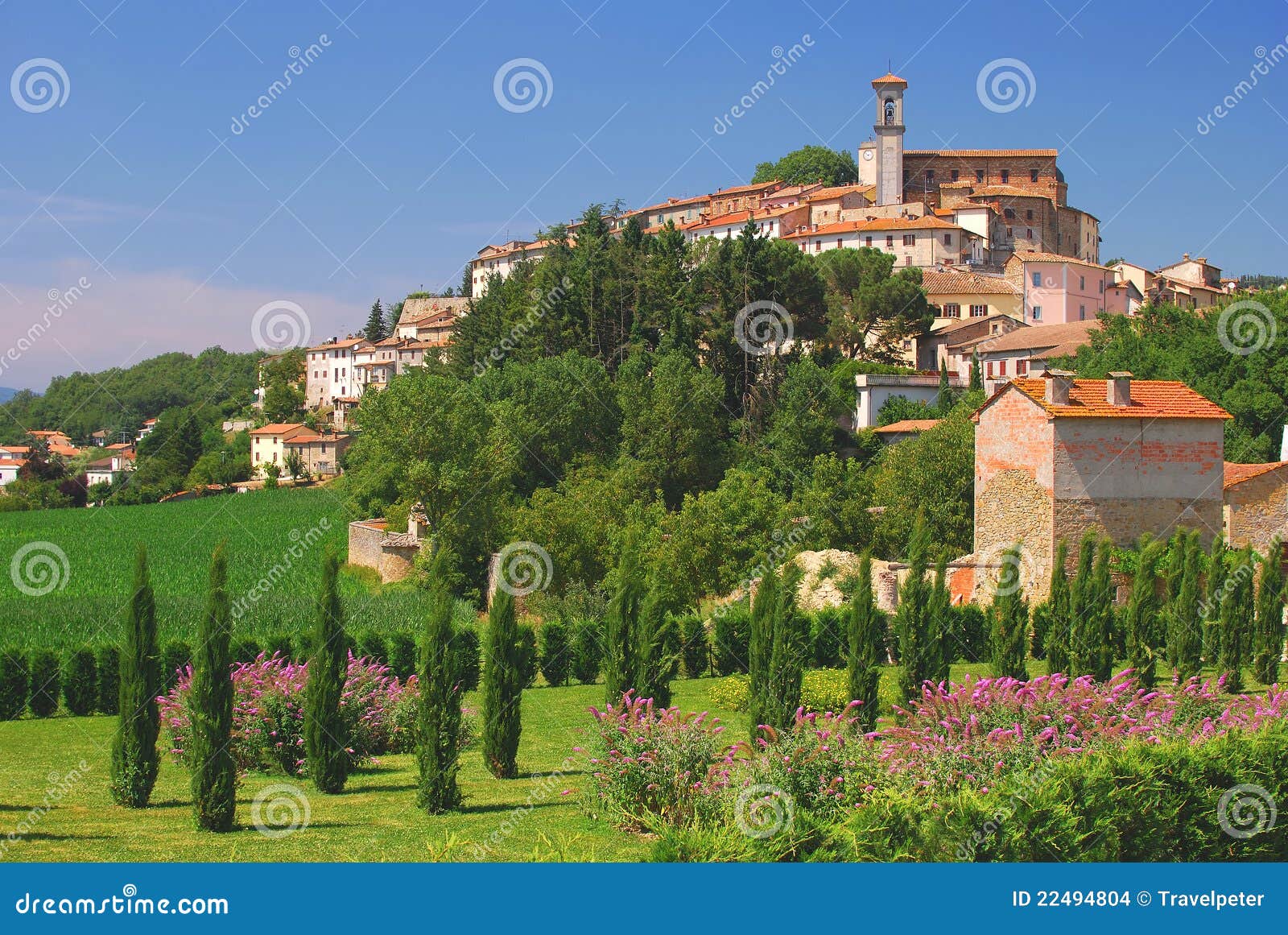 Idyllic Village, Umbria stock photo. Image of tourism - 22494804