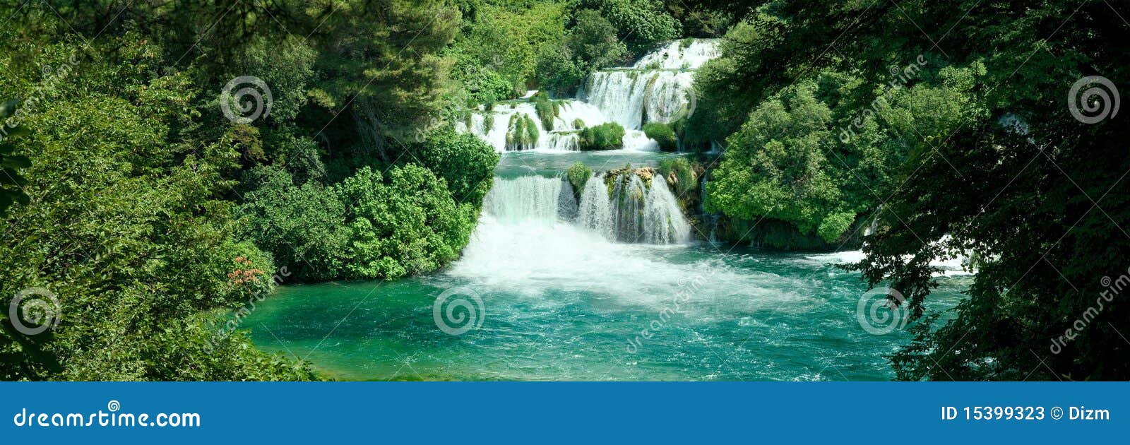 Idyllic Waterfall stock image. Image of idyllic, freshwater - 15399323