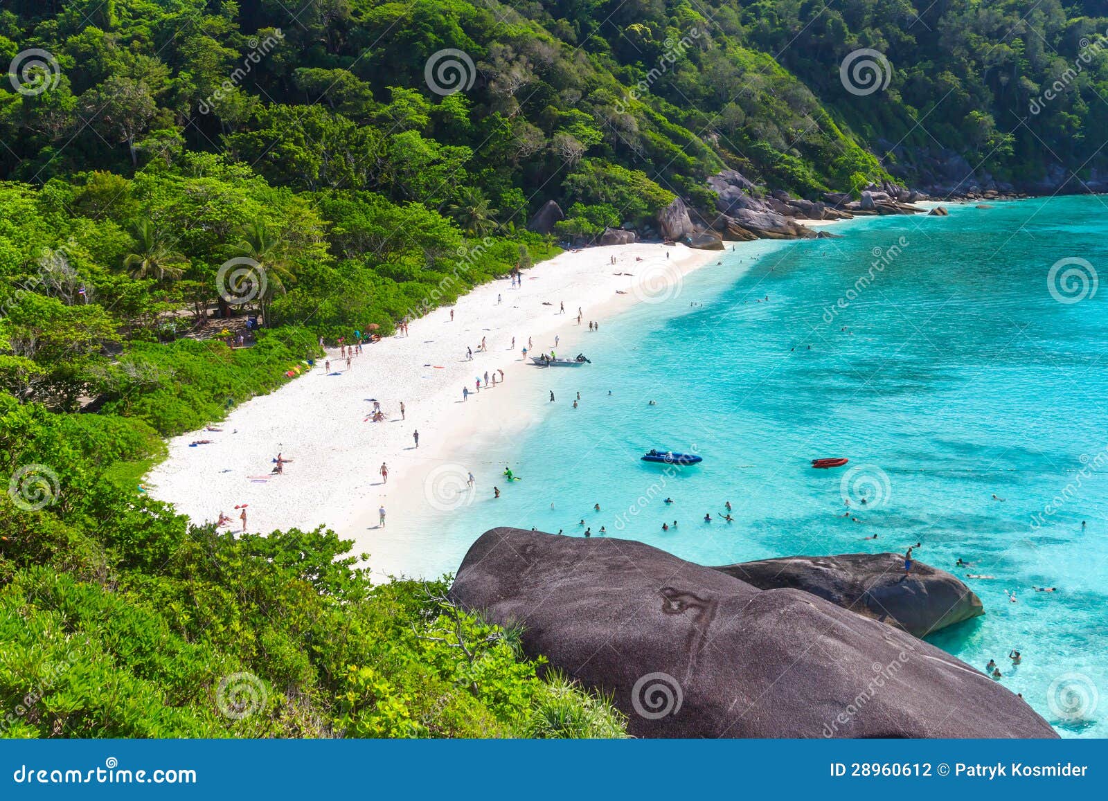 Idyllische Baai Van Eilanden Similan Stock Foto - Image of azië ...