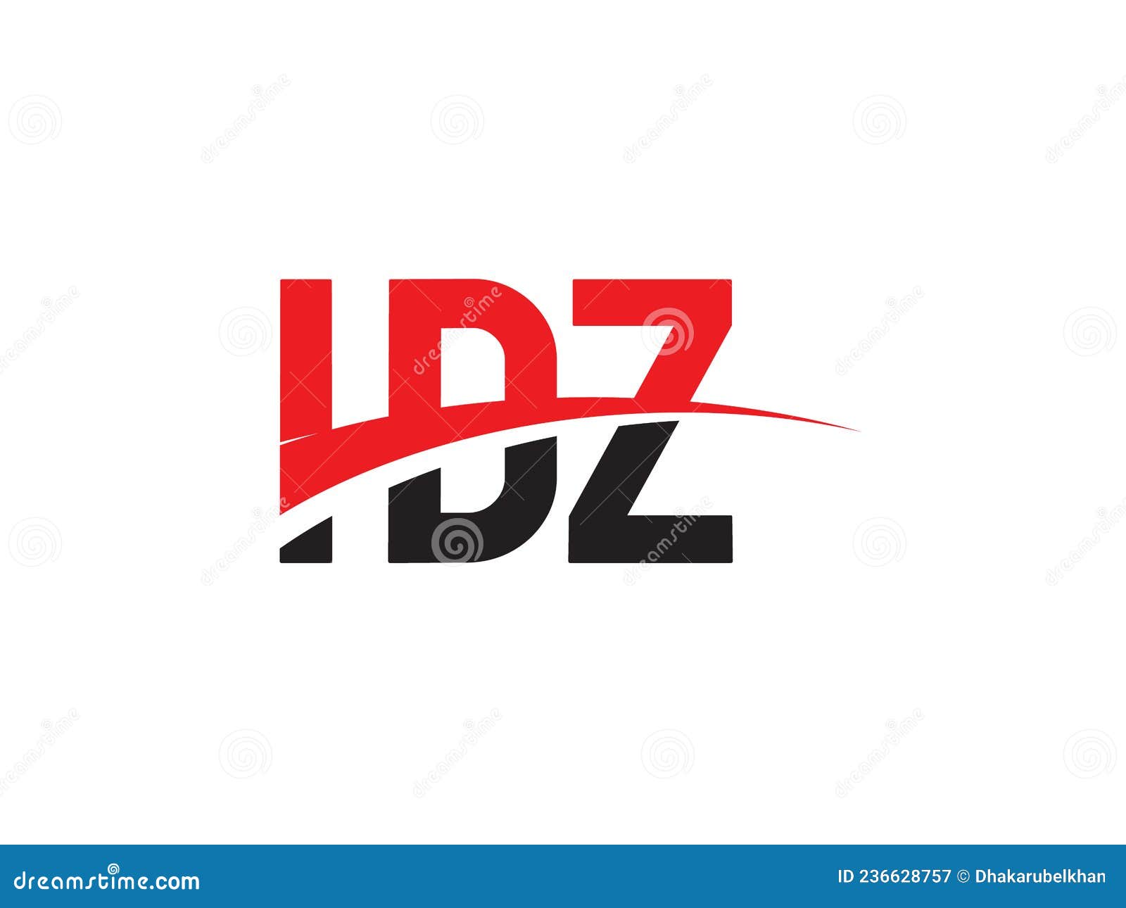 IDZ Letter Initial Logo Design Vector Illustration Stock Vector ...