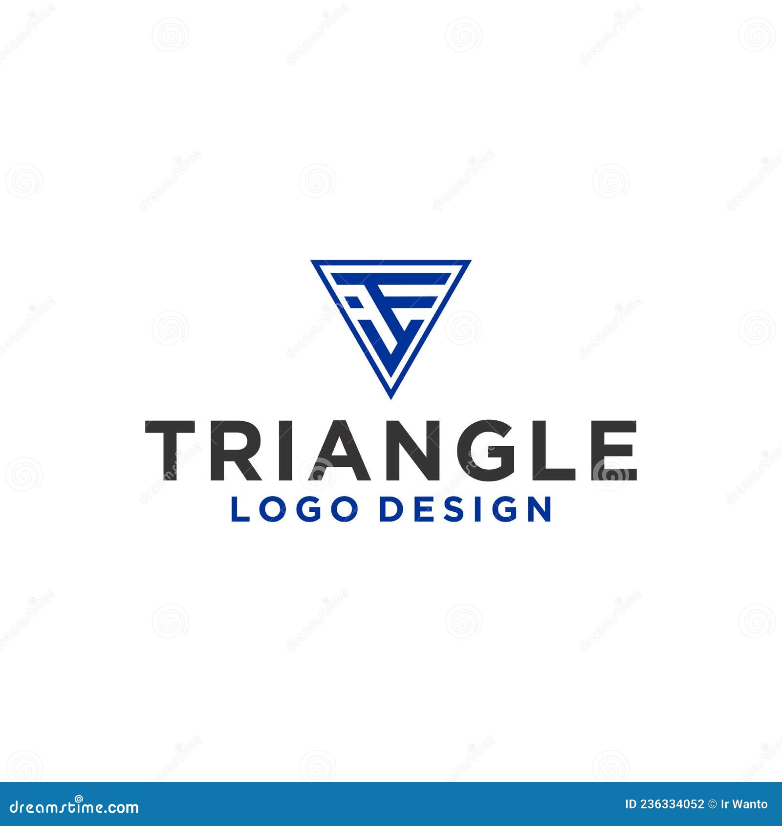 Ie Or Ei Triangle Logo Design Inspiration Vector Illustration ...