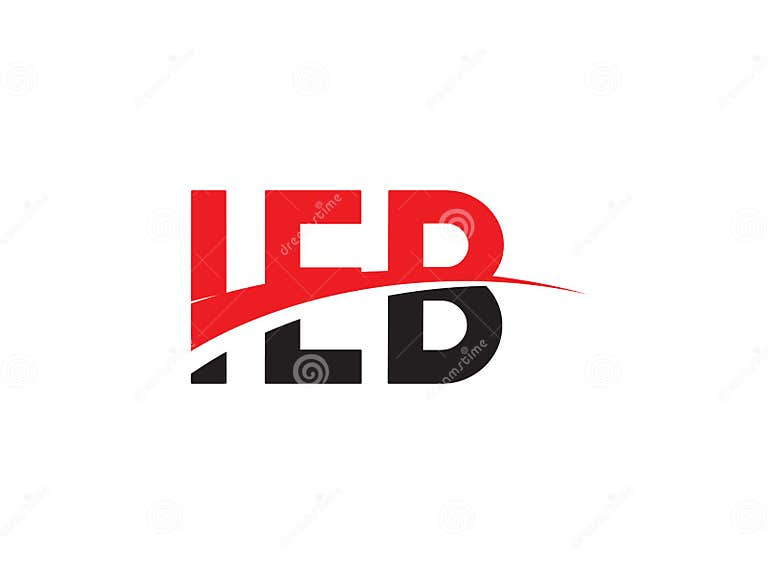 IEB Letter Initial Logo Design Vector Illustration Stock Vector ...