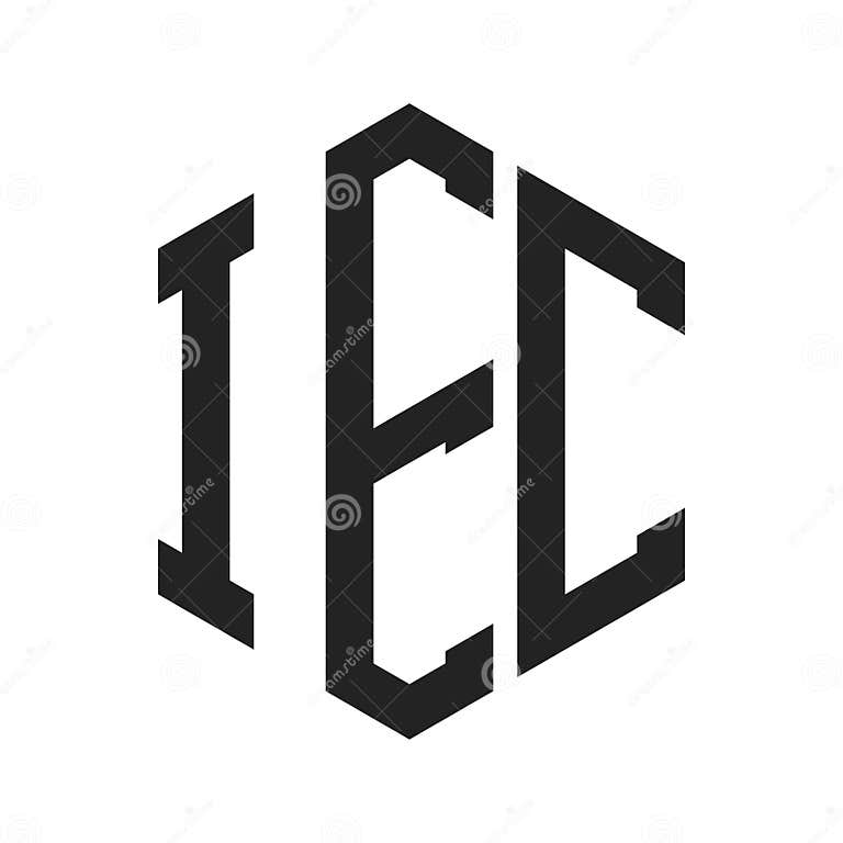 IEC Logo Design. Initial Letter IEC Monogram Logo Using Hexagon Shape ...